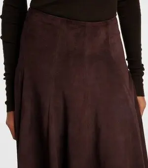 Stouls Suede Midi Skirt