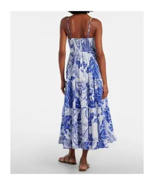 Poupette St Barth Milena Printed Cotton Maxi Dress
