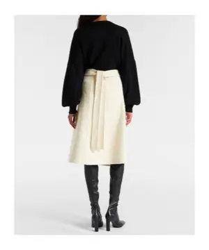 Proenza Schouler Wool-blend Bouclé Wrap Skirt - White