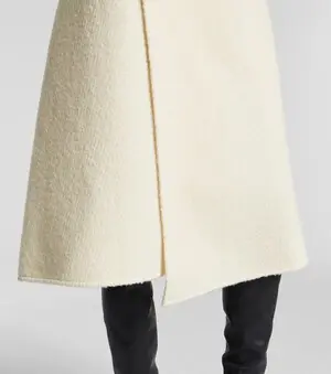 Proenza Schouler Wool-blend Bouclé Wrap Skirt - White