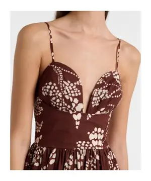 Poupette St Barth Milena Printed Tie Maxi Dress