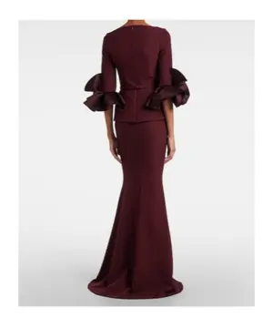 SAFIYAA LONDON Clemenza Crepe Gown