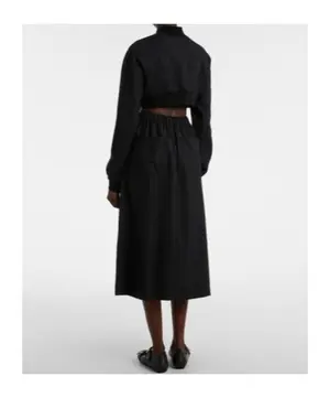 Comme Des Garçons Wool Midi Skirt