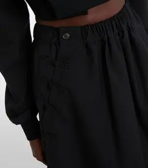 Comme Des Garçons Wool Midi Skirt