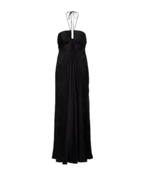 Poupette St Barth Halterneck Maxi Dress - Black