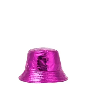 Isabel Marant Étoile Haley Metallic Leather Bucket Hat