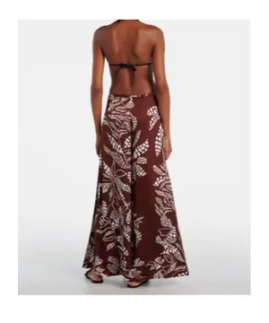 Poupette St Barth Clea High-rise Printed Wide-leg Pants