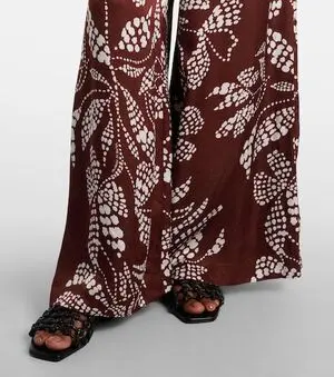 Poupette St Barth Clea High-rise Printed Wide-leg Pants