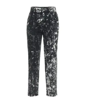 Stella McCartney Galaxy Printed High-rise Cropped Jeans