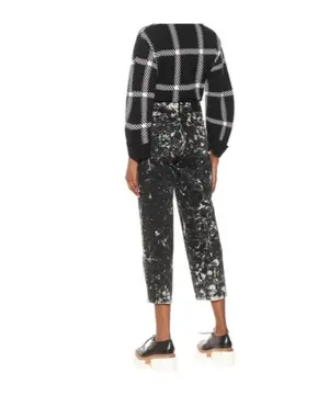 Stella McCartney Galaxy Printed High-rise Cropped Jeans