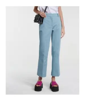 Marni Cotton And Linen Flared Pants