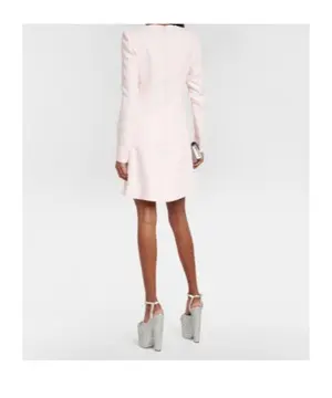 Giambattista Valli Bow Detail Crêpe Mini Dress - Pink