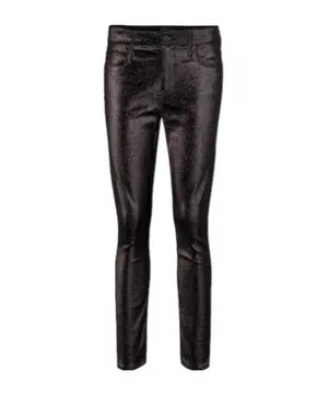 RtA Madrid Metallic Mid-rise Skinny Jeans - Black