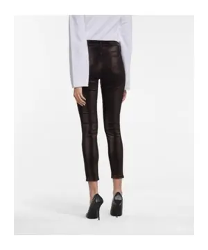 RtA Madrid Metallic Mid-rise Skinny Jeans