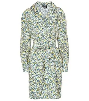 A.p.c. Melissa Floral Silk And Cotton Minidress