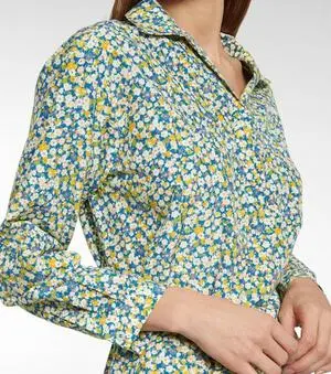 A.p.c. Melissa Floral Silk And Cotton Minidress