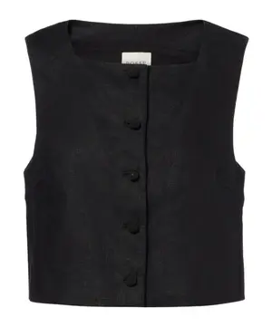 Posse Square Neck Top - Black