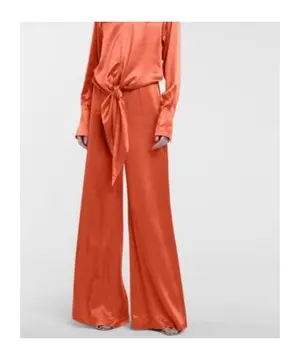Galvan Lido High-rise Wide-leg Satin Pants
