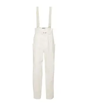 Isabel Marant Étoile Linen And Cotton Suspender Pants - White