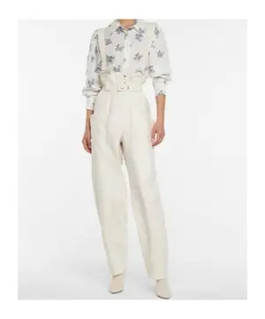 Isabel Marant Étoile Linen And Cotton Suspender Pants