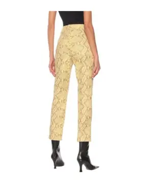 COMMON LEISURE High-rise Straight Leather Pants