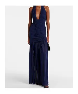 Christopher Esber Orion Ruched Halterneck Gown