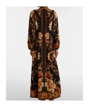 Farm Rio V-neck Long-sleeved Dress