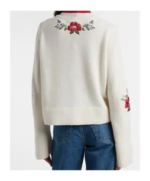 Farm Rio Crew Neck Long-sleeved Sweater