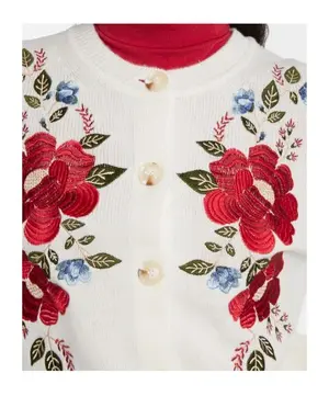 Farm Rio Crew Neck Long-sleeved Sweater