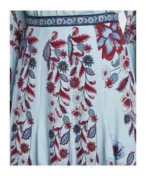 Farm Rio Marcelle Pleated Maxi Skirt