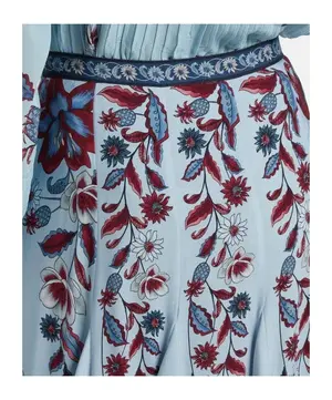 Farm Rio Marcelle Pleated Maxi Skirt