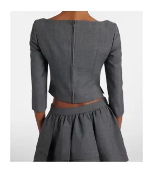 SHUSHU/TONG Bow-detail Cutout Top