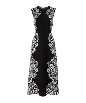 Ulla Johnson Round Neck Dress - Black