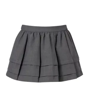 SHUSHU/TONG Gathered Miniskirt - Black