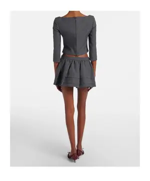 SHUSHU/TONG Gathered Miniskirt