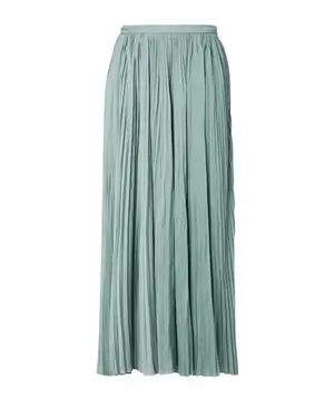 Ulla Johnson Pleated Midi Skirt - Blue