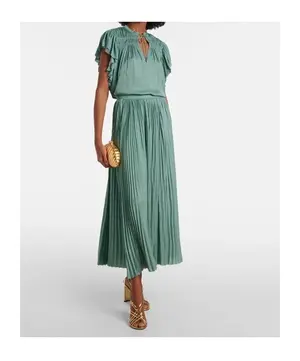 Ulla Johnson Pleated Midi Skirt
