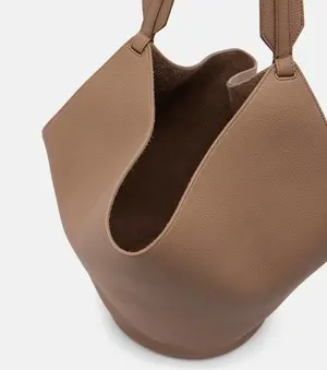 Khaite Lotus Small Leather Tote Bag