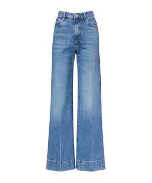 FRAME Slice High-rise Flared Jeans
