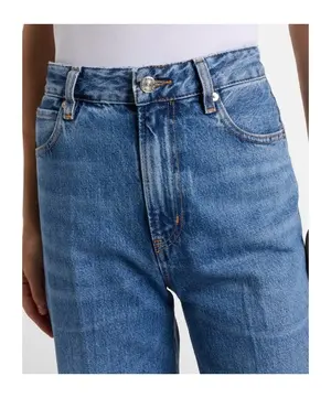FRAME Slice High-rise Flared Jeans