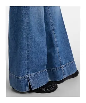 FRAME Slice High-rise Flared Jeans
