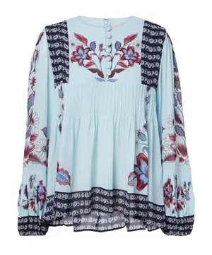 Farm Rio Crew Neck Long-sleeved Shirt