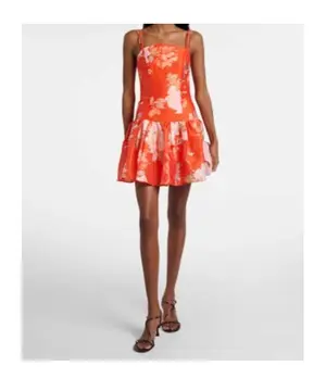 LEO Lorena Floral Ruffled Minidress