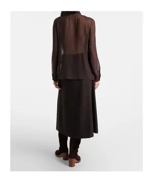 Gabriela Hearst Pleated Midi Skirt