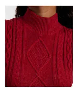 Staud Charade Cable-knit Wool-blend Minidress