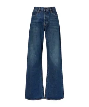 FRAME Loose Low-rise Wide-leg Jeans - Blue