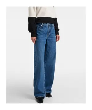 FRAME Bubble Mid-rise Barrel-leg Jeans