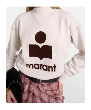 Isabel Marant Étoile Moby Logo Cotton-blend Sweatshirt