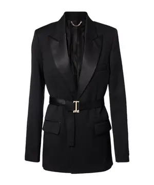 Victoria Beckham Long-sleeved Suit Jacket - Black