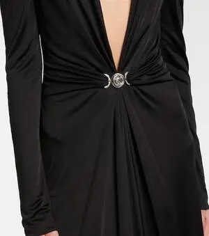 Versace Medusa Jersey Midi Dress